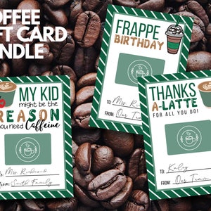 Thanks a Latte | Starbucks Coffee Gift Card Holder | Teacher ...