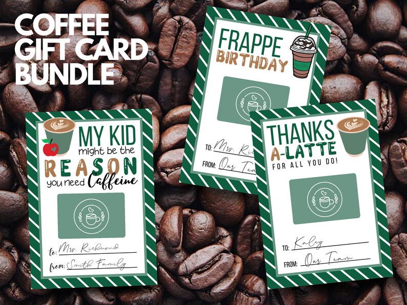 Thanks a Latte | Starbucks Coffee Gift Card Holder | Teacher ...
