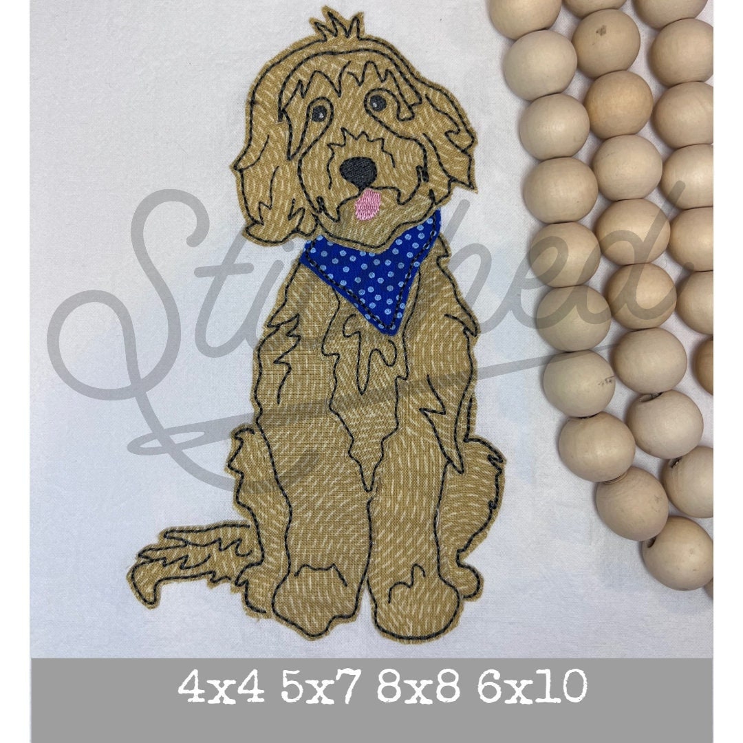 Doodle With Bandana App-bean 4x4 5x7 8x8 6x10 - Etsy