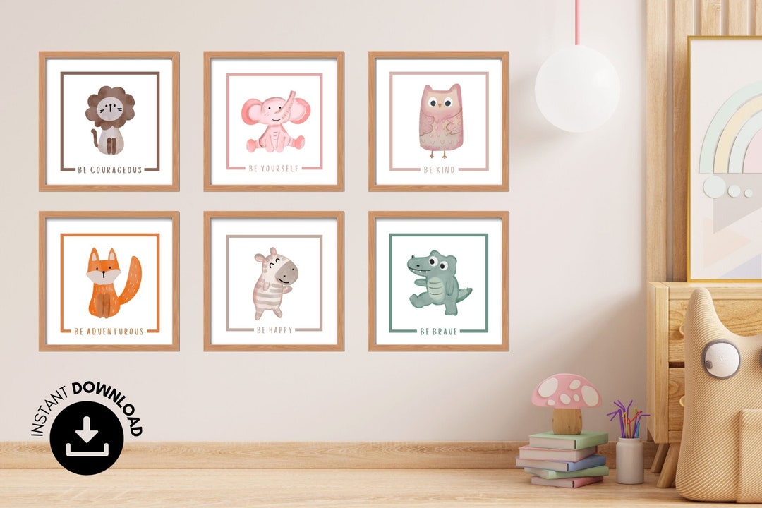 Baby Animal Nursery Printables Set of 6 - Etsy