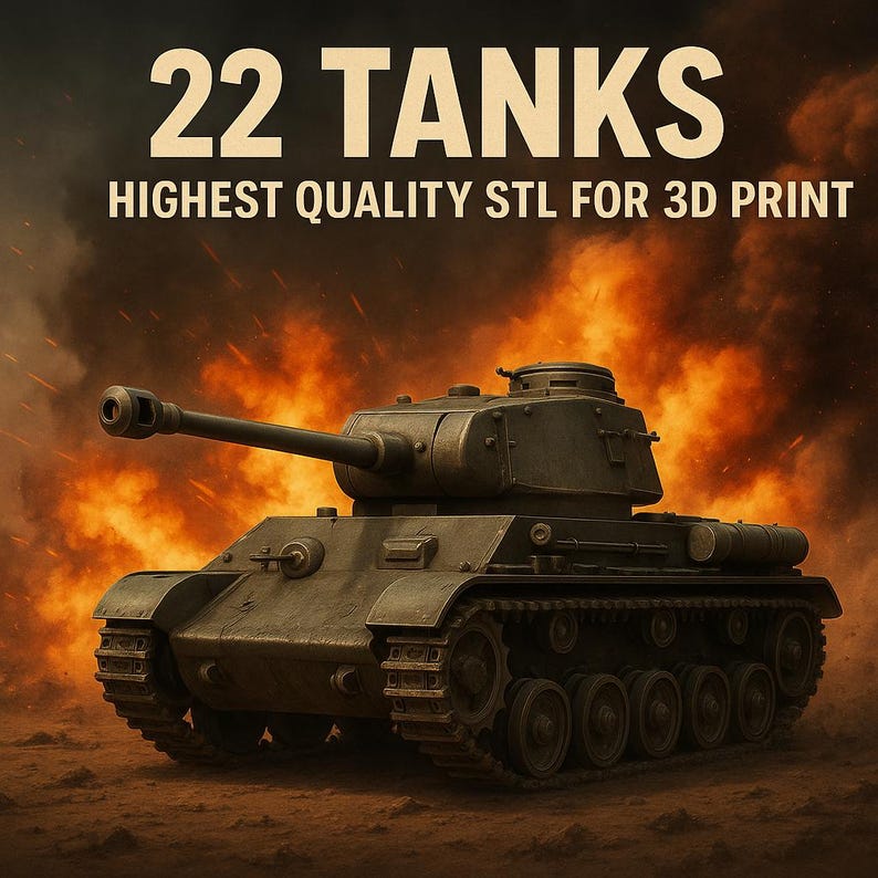 STL TANKS MEGA Pack 3D Print Model Diorama - Etsy