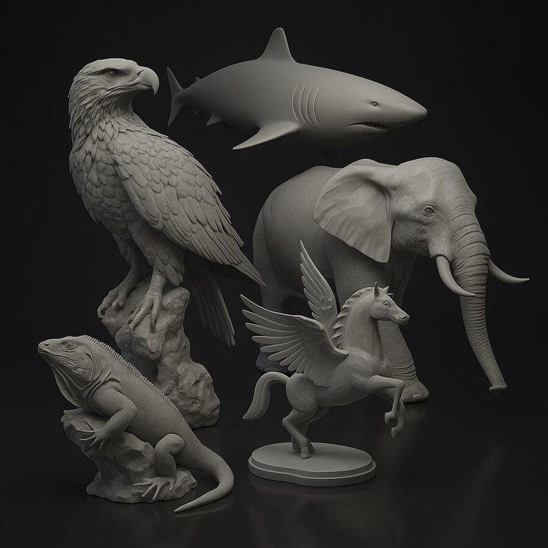 STL Animal Mega Pack – High Detail, A-Z Collection - Etsy