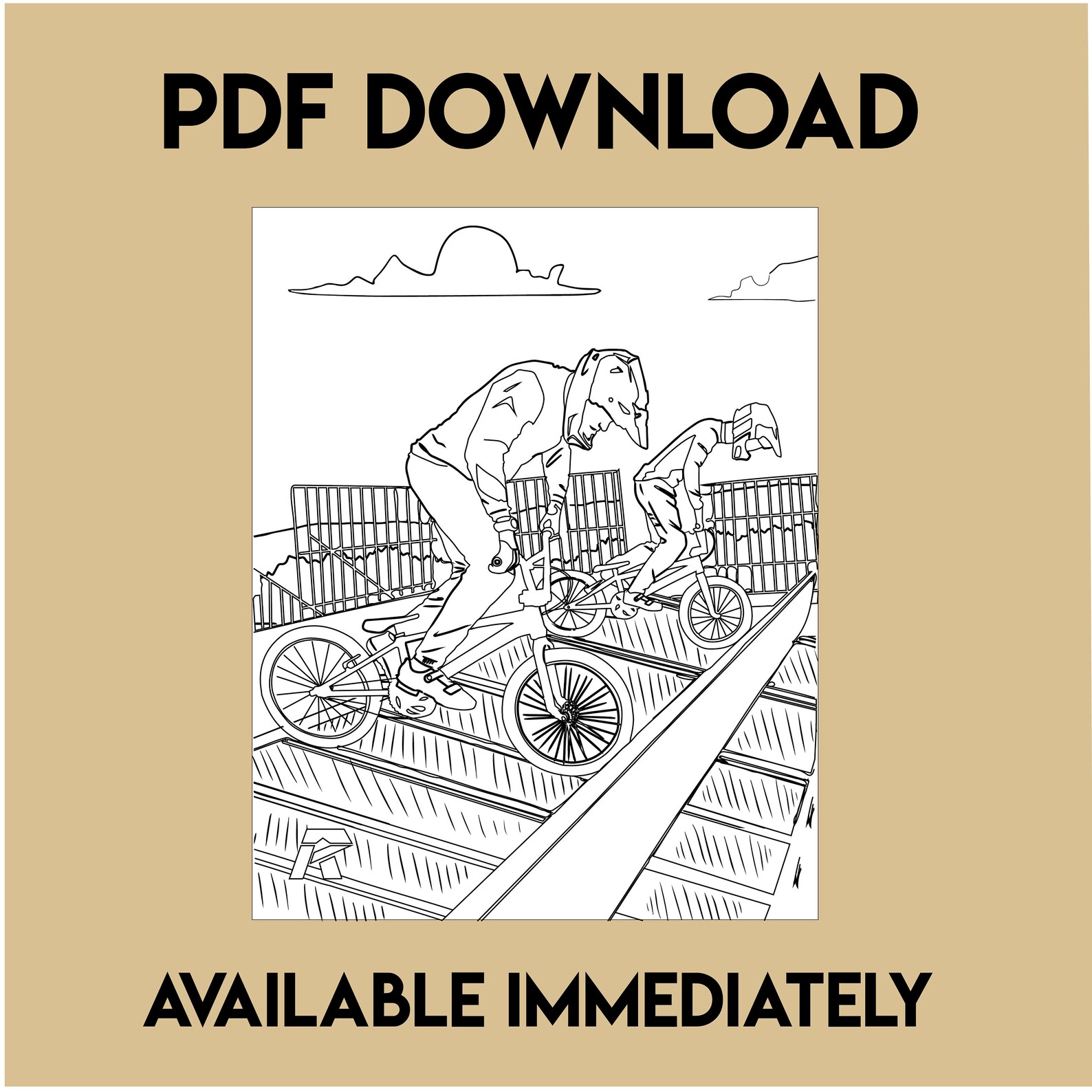 BMX Race Coloring Pages | Adult Coloring Book Pages | Kids Coloring ...