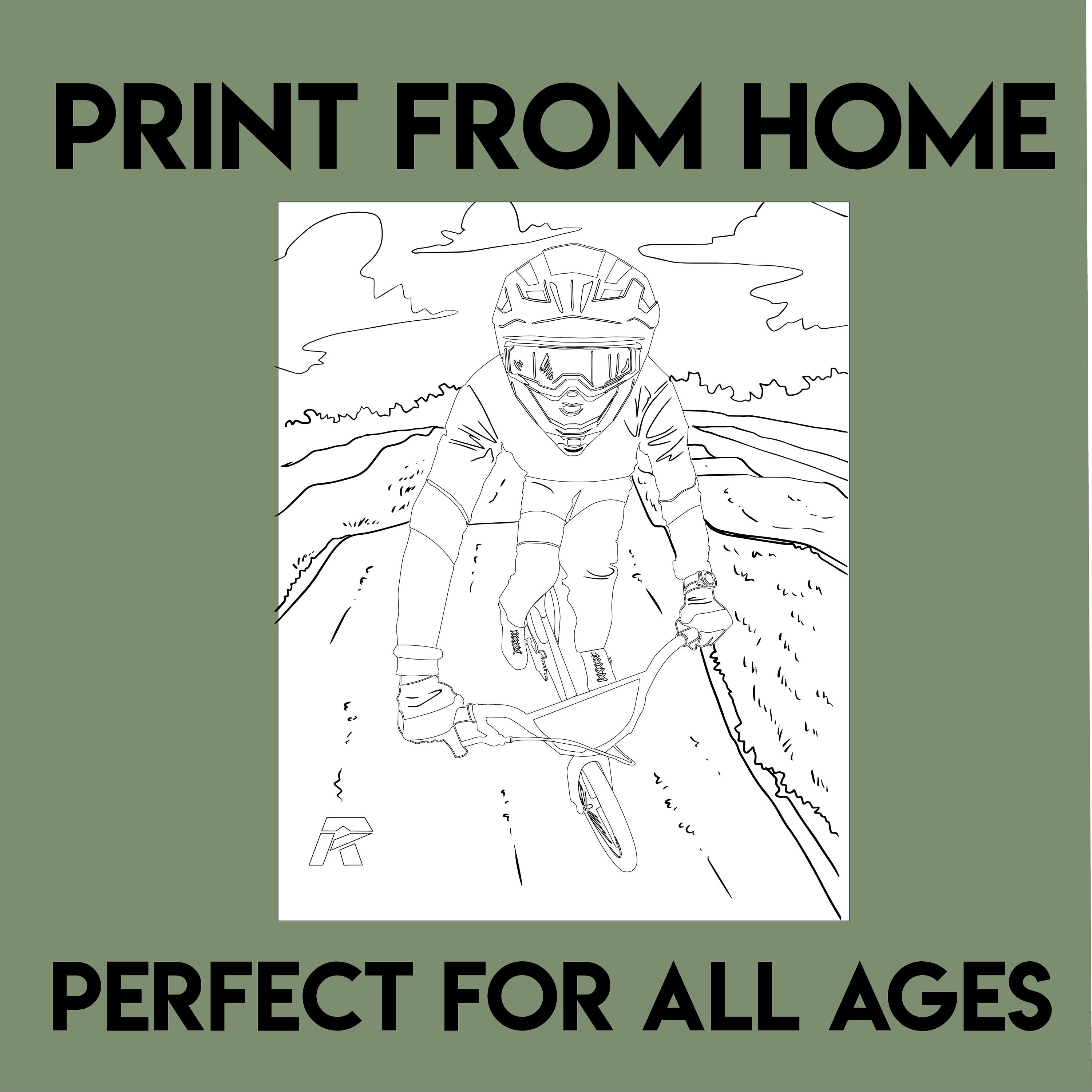 BMX Race Coloring Pages Adult Coloring Book Pages Kids Coloring Page ...