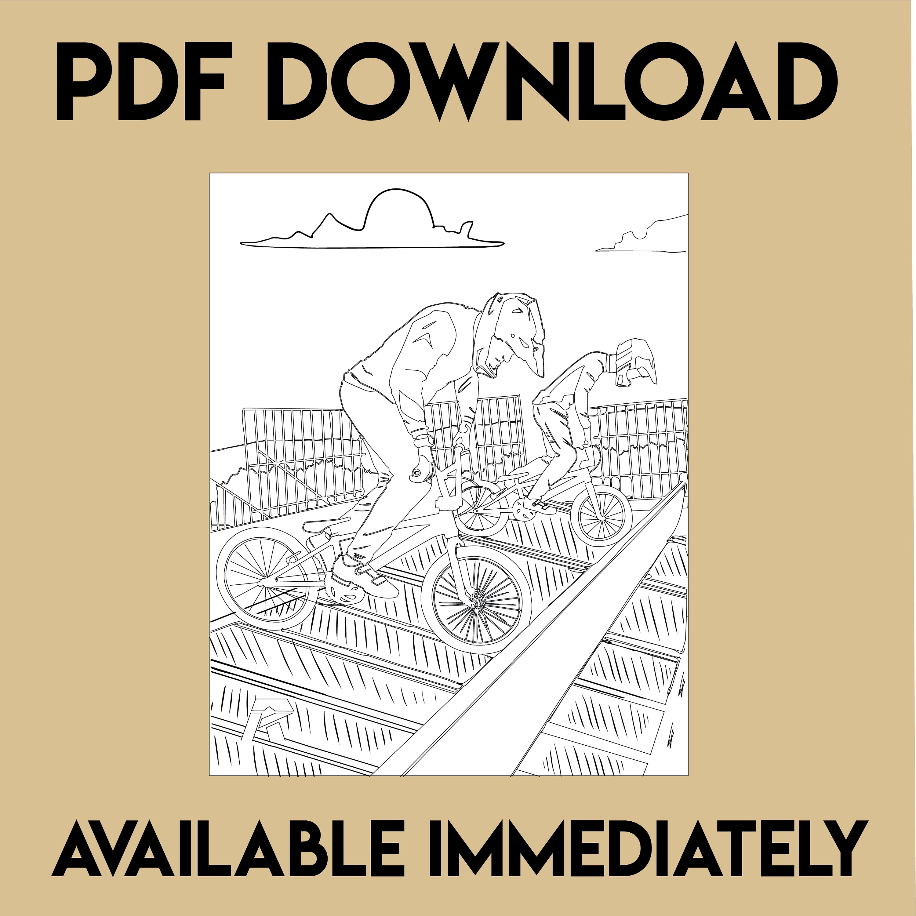 BMX Race Coloring Pages Adult Coloring Book Pages Kids Coloring Page ...