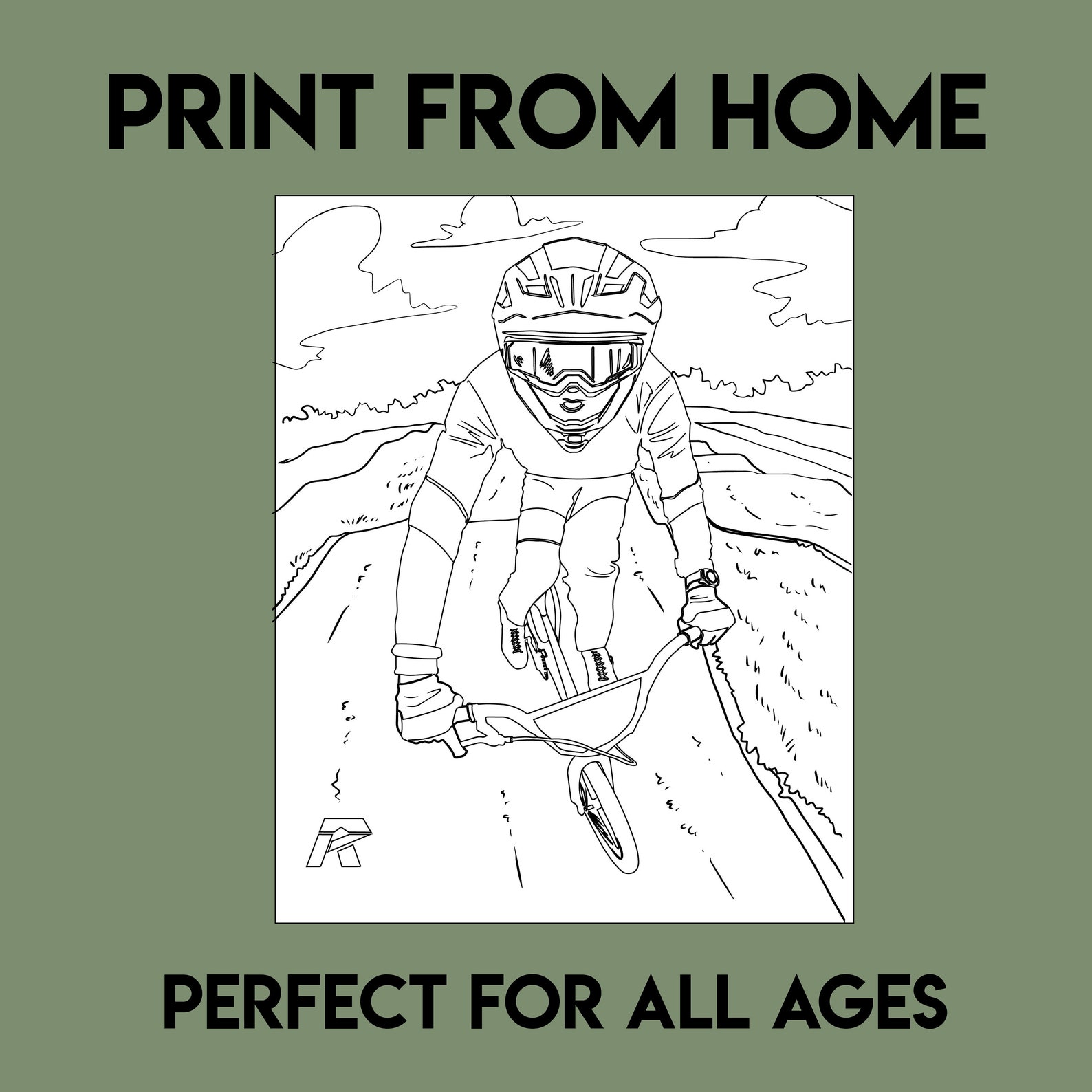 BMX Race Coloring Pages | Adult Coloring Book Pages | Kids Coloring ...