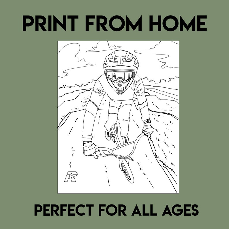 BMX Race Coloring Pages | Adult Coloring Book Pages | Kids Coloring ...