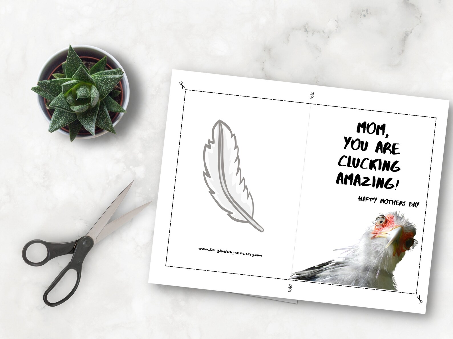 Funny Mothers Day Card Printable Cute Greeting Card Clucking Amazing ...