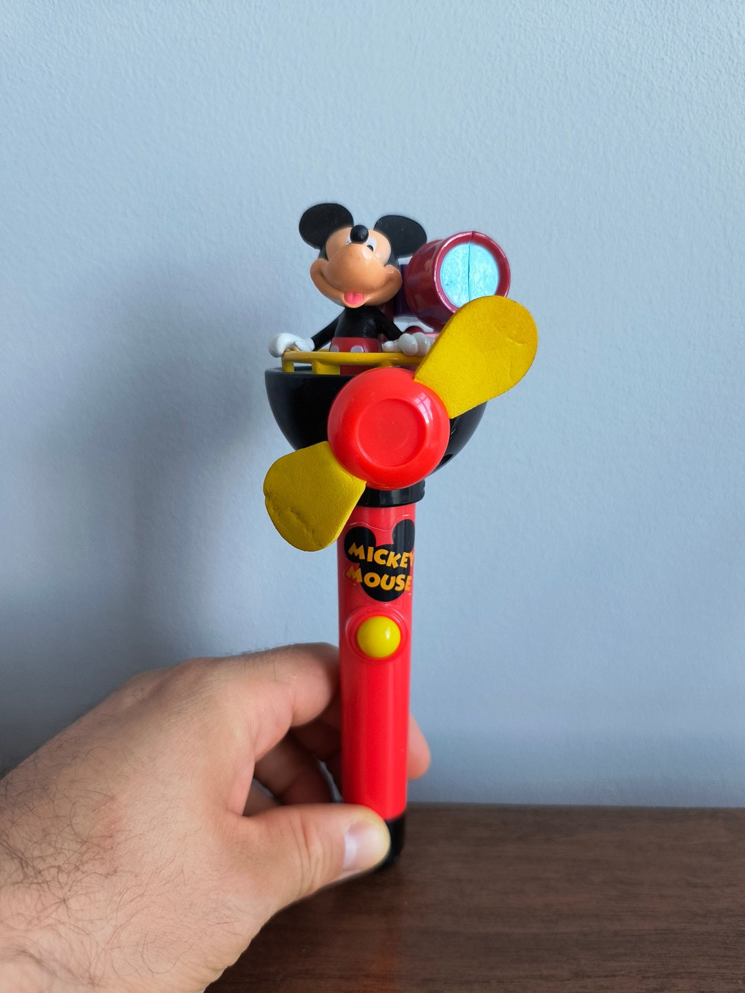 Vintage Mickey Mouse Handheld Fan - Classic Disney Collectible - Etsy