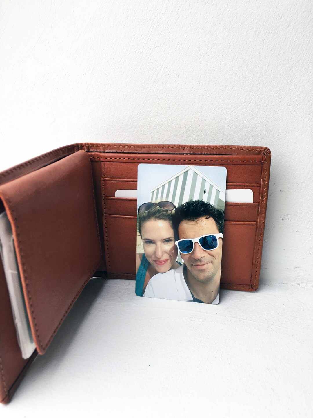 Personalized Photo + Text on Metal Wallet Card. Gift, Anniversary ...