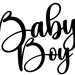 Baby Boy Sign SVG PDF DXF - Etsy