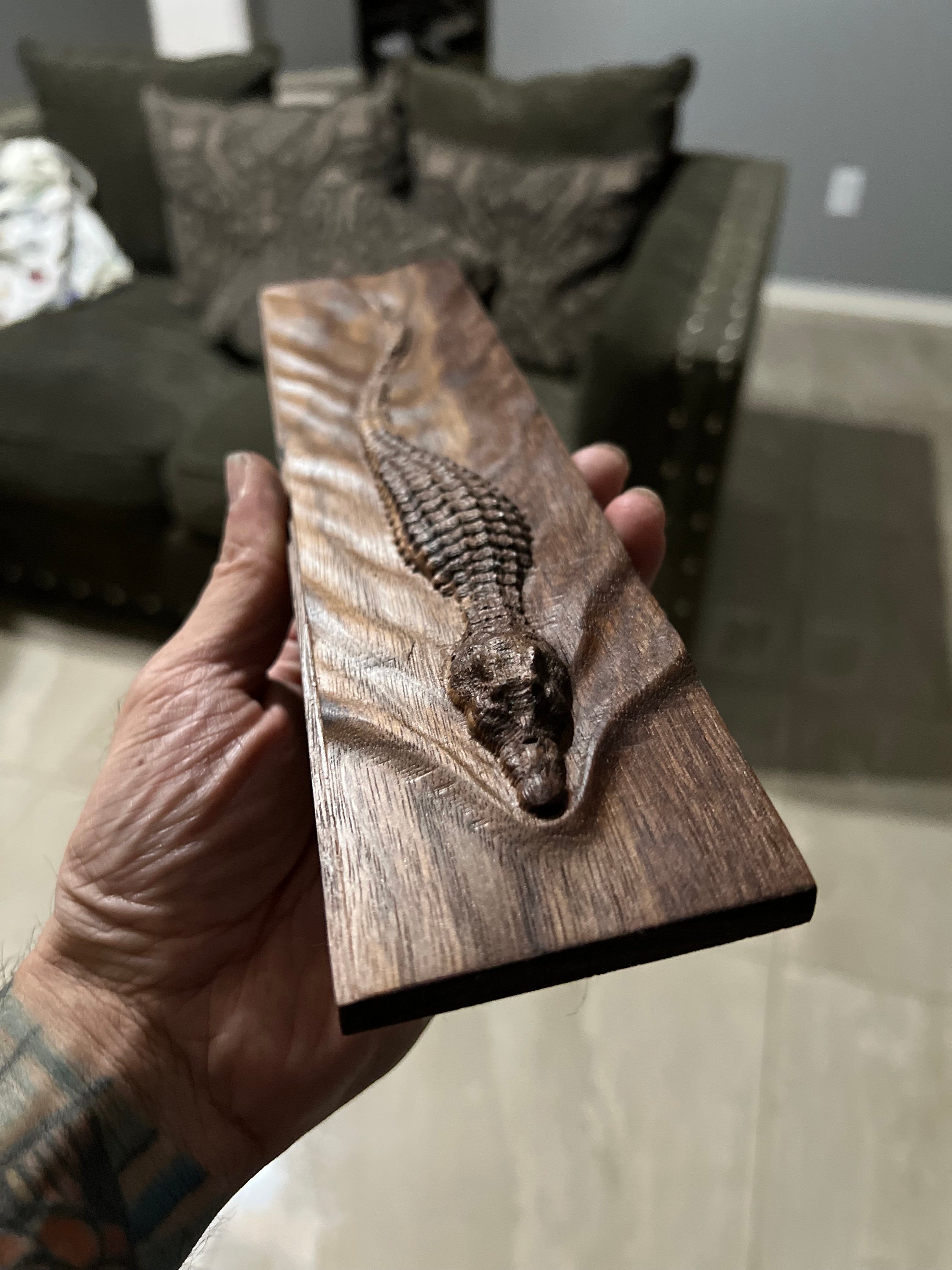 3D Crocodile Swimming STL, 3D Relief, CNC Carving - Etsy