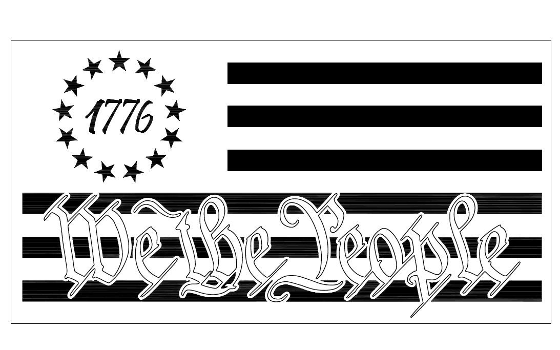 We the People SVG PNG DXF - Etsy