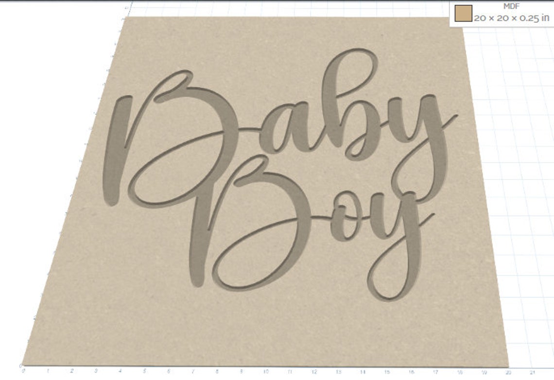 Baby Boy Sign SVG PDF DXF - Etsy
