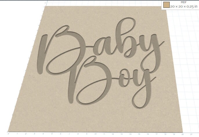 Baby Boy Sign SVG PDF DXF - Etsy