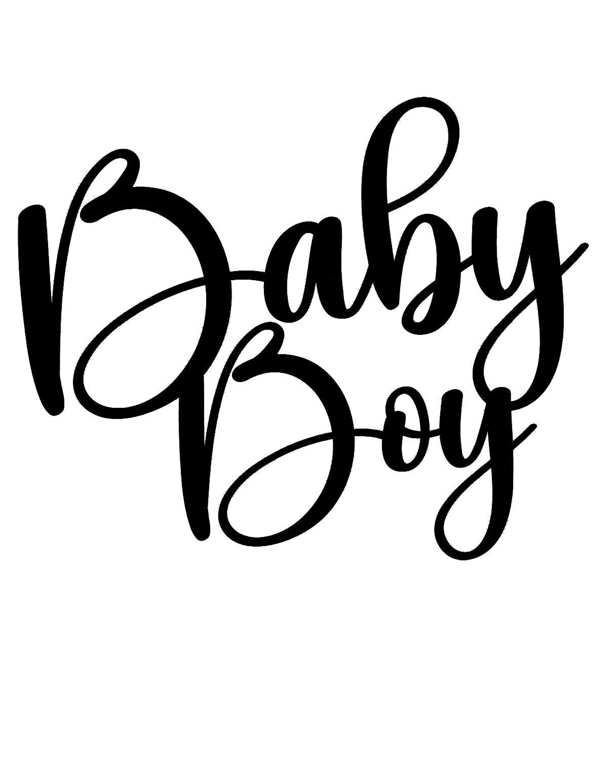 Baby Boy Sign SVG PDF DXF - Etsy