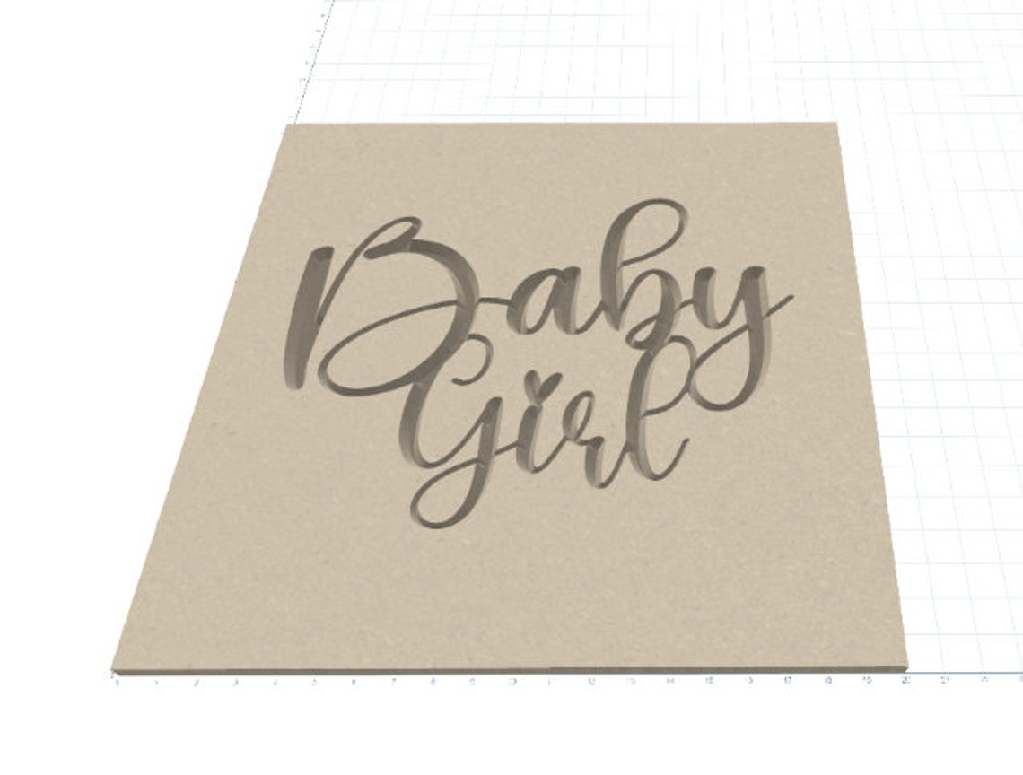 Baby Girl Sign SVG PDF DXF - Etsy