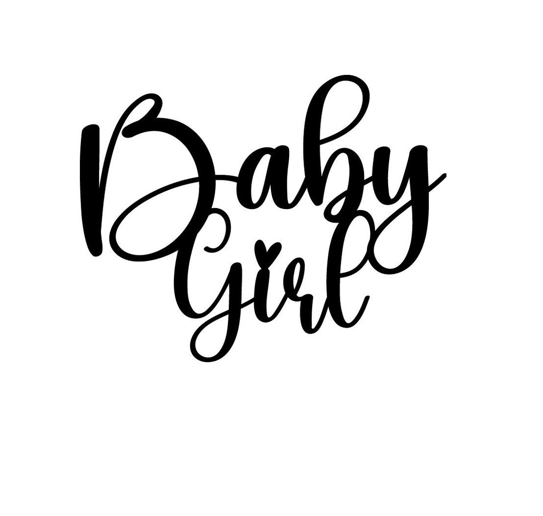 Baby Girl Sign SVG PDF DXF - Etsy