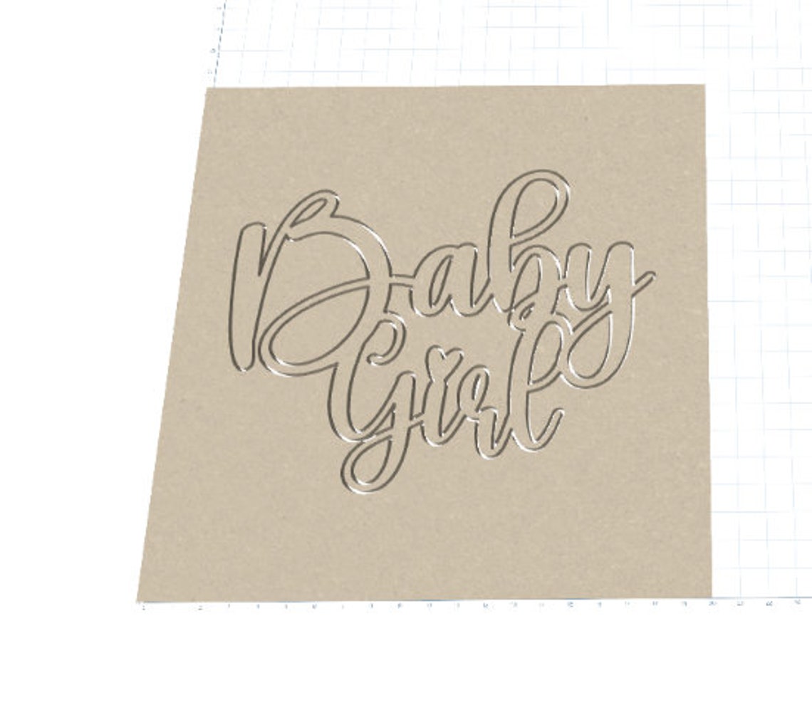 Baby Girl Sign SVG PDF DXF - Etsy