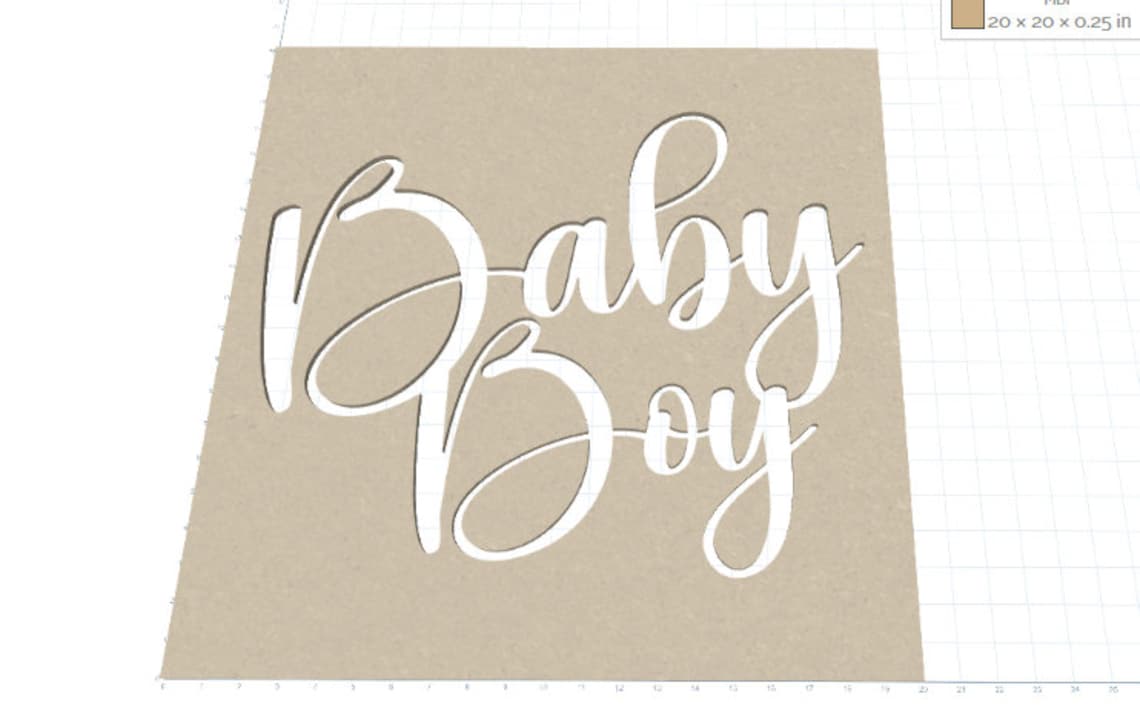 Baby Boy Sign SVG PDF DXF - Etsy