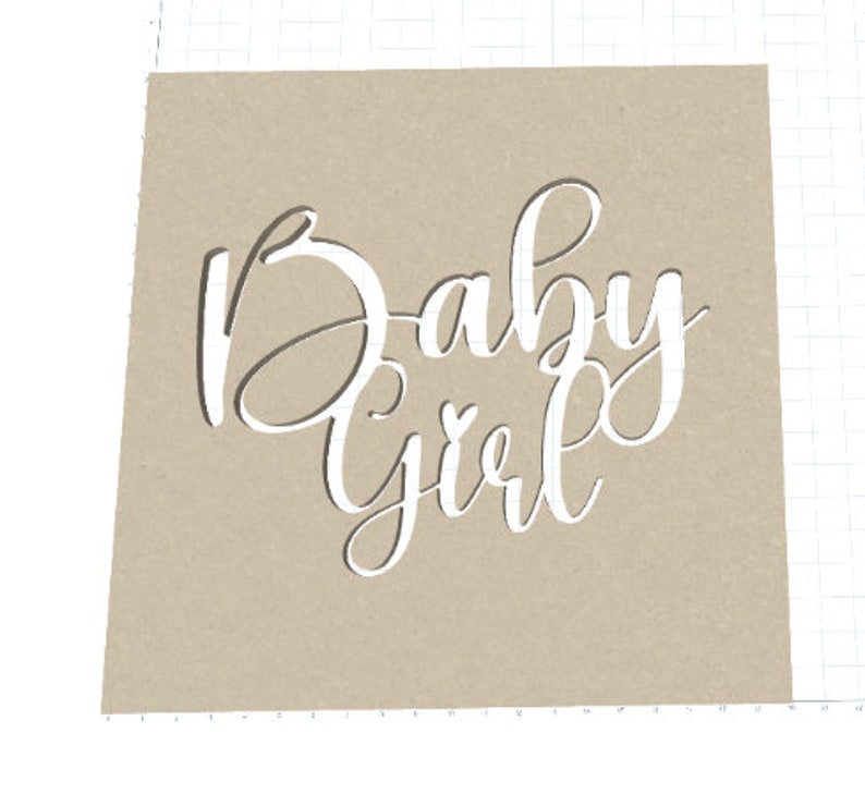 Baby Girl Sign SVG PDF DXF - Etsy