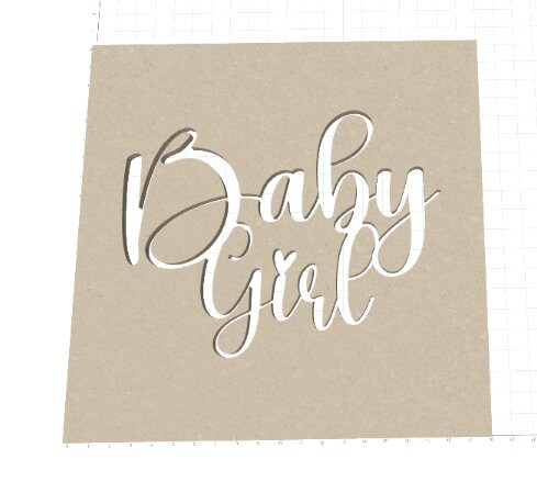 Baby Girl Sign SVG PDF DXF - Etsy