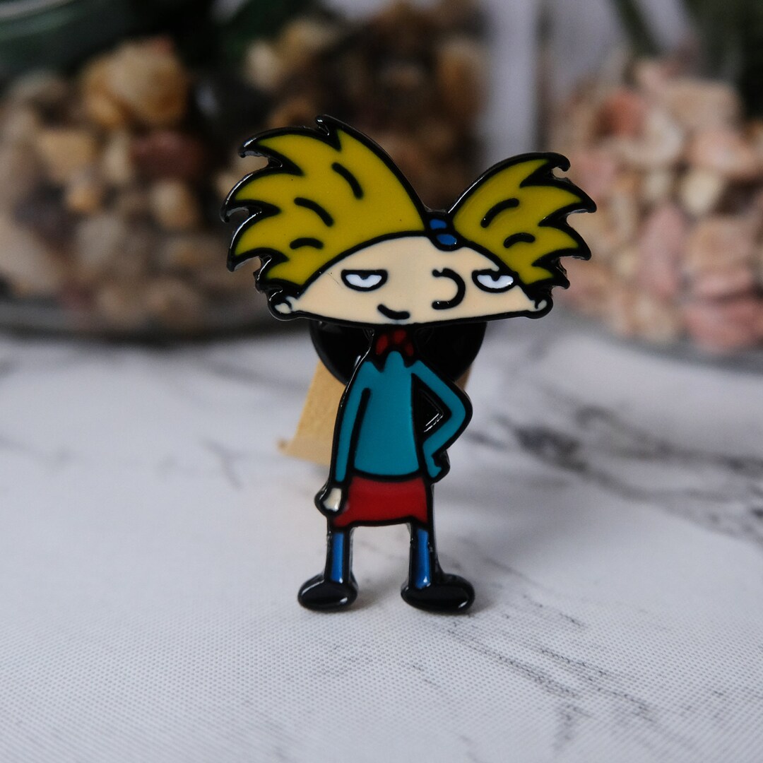 Hey Arnold Pin Badge Nickelodeon Pin 90s Gifts Lapel - Etsy