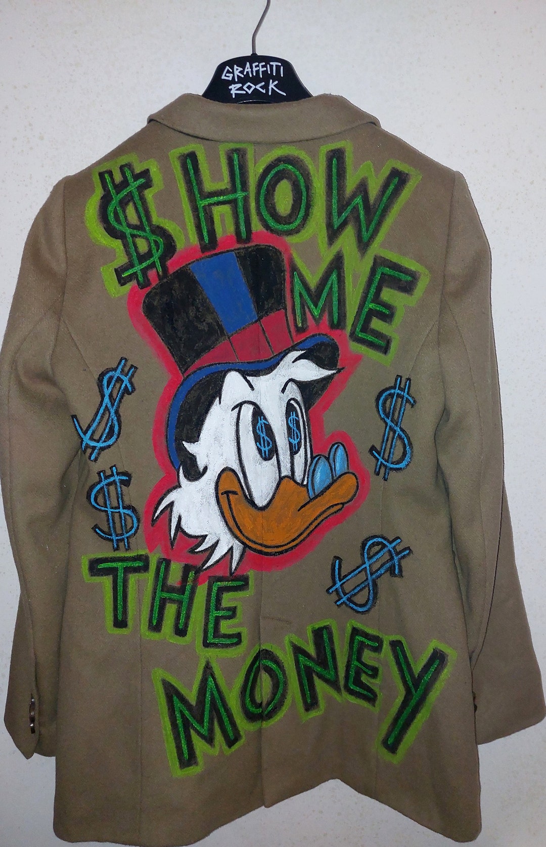 Disney Scrooge Mcduck Blazer ONE PIECE Custom painted - Etsy
