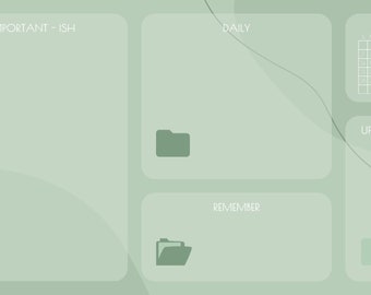 Brown Desktop Wallpaper Organizer Section Labels & File Icons ...