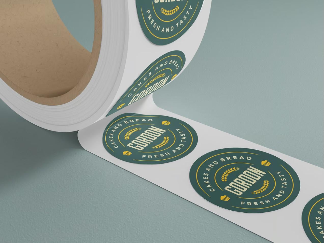 Sticker Roll Mockup - Etsy
