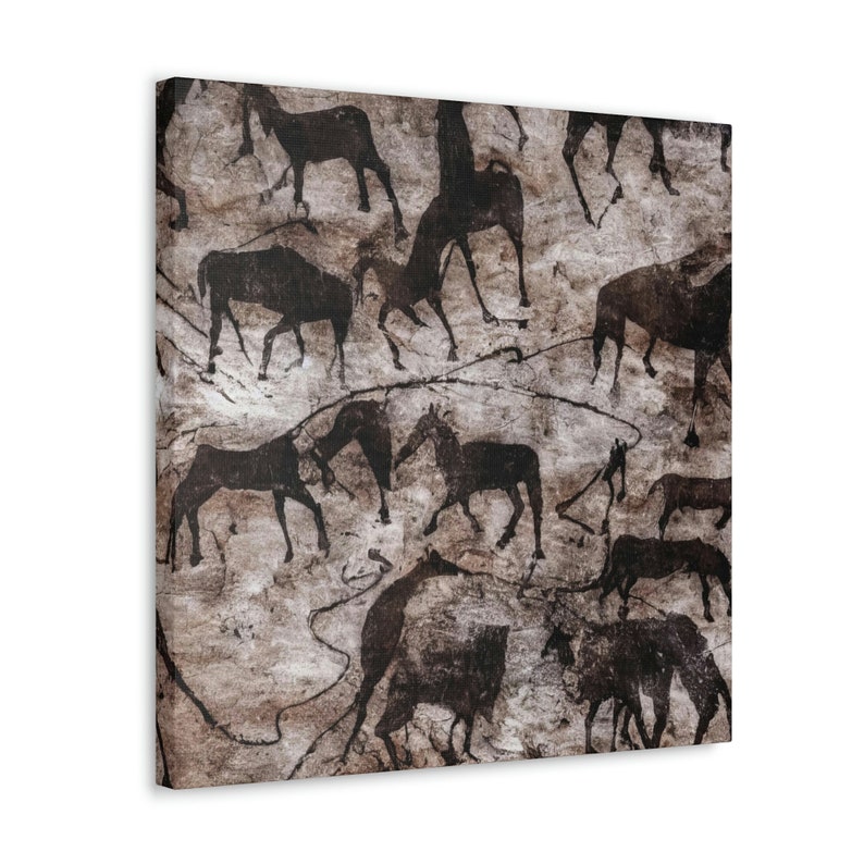 Elevate Your Home Decor With Stunning Gallery Wrapped Cave Painting Art ...