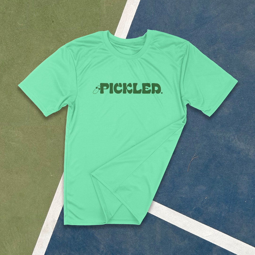 Pickled Logo Performance Pickleball Tee - Etsy