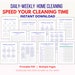 Cleaning Guide, Cleaning List PDF, Home Tidy Guide, Cleaning Checklist ...