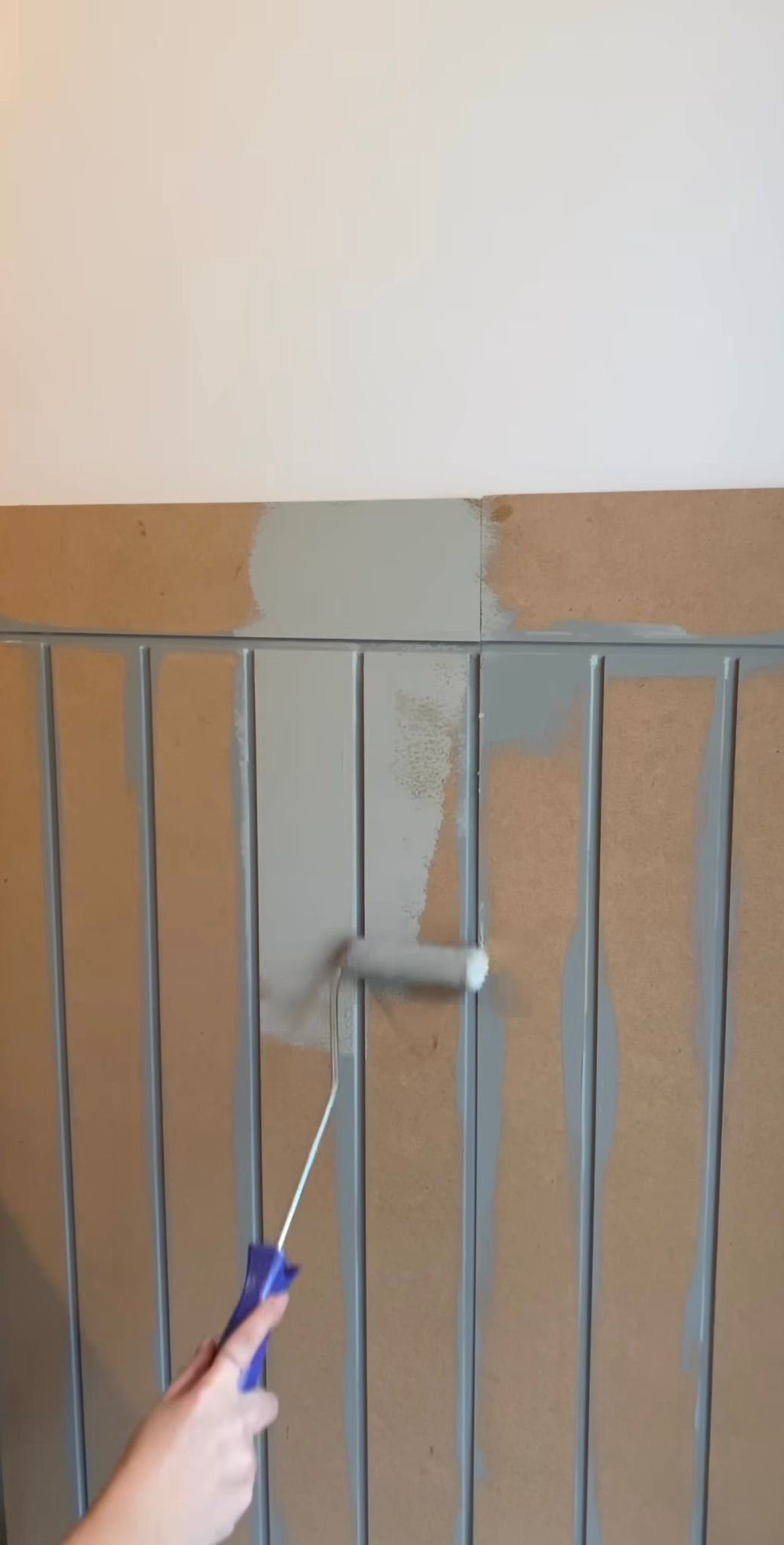 Pre-cut Factory Primed Wall Paneling Kit, Wall Molding Custom, Living ...