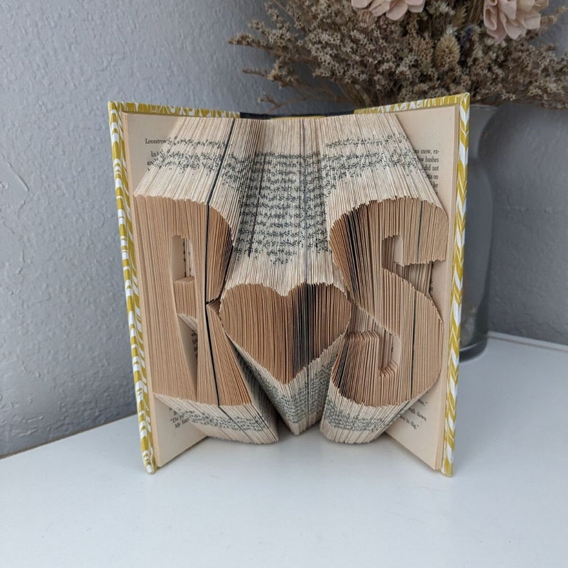 Folded Book Sculpture - Etsy
