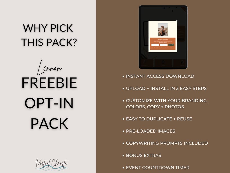 Kajabi Freebie Opt-in Page Template | Opt-in Funnel for Online Coaches ...