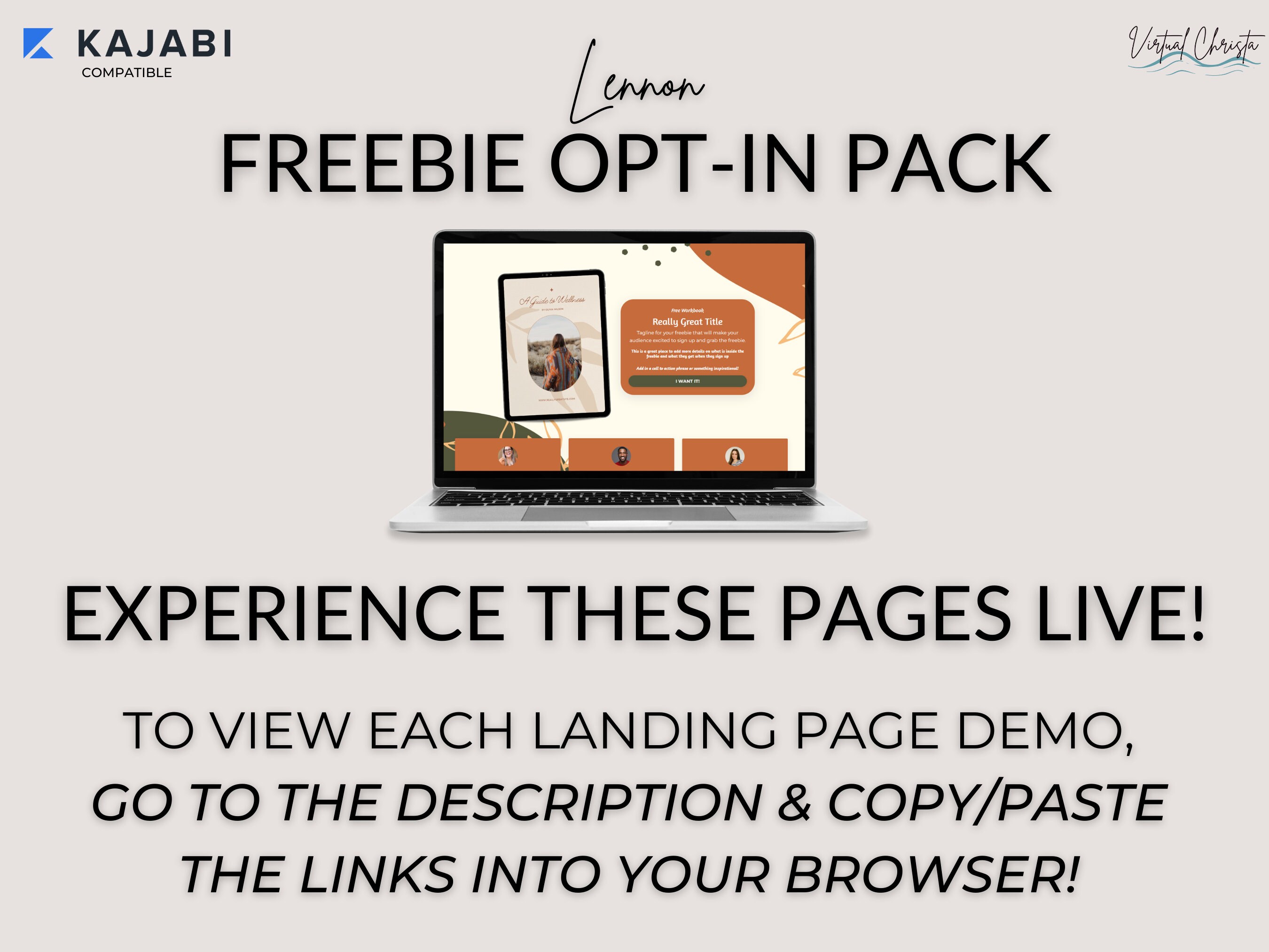Kajabi Freebie Opt-in Page Template | Opt-in Funnel for Online Coaches ...
