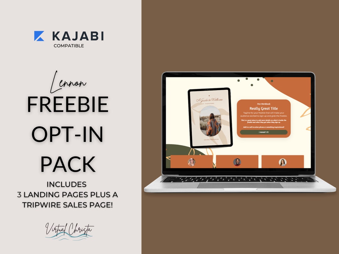 Kajabi Freebie Opt-in Page Template Opt-in Funnel for Online Coaches ...