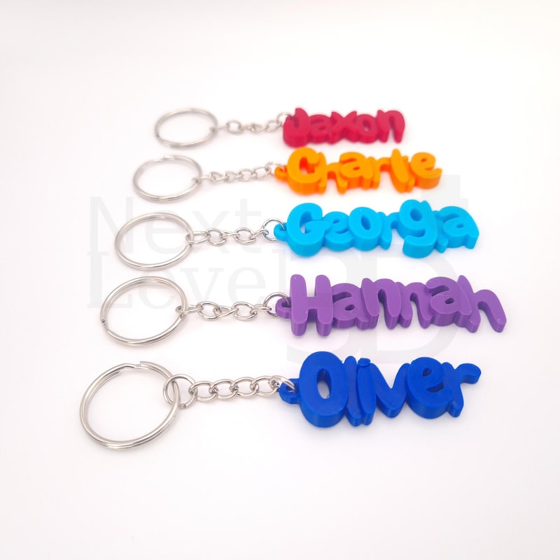 Child Named Keyrings - Etsy