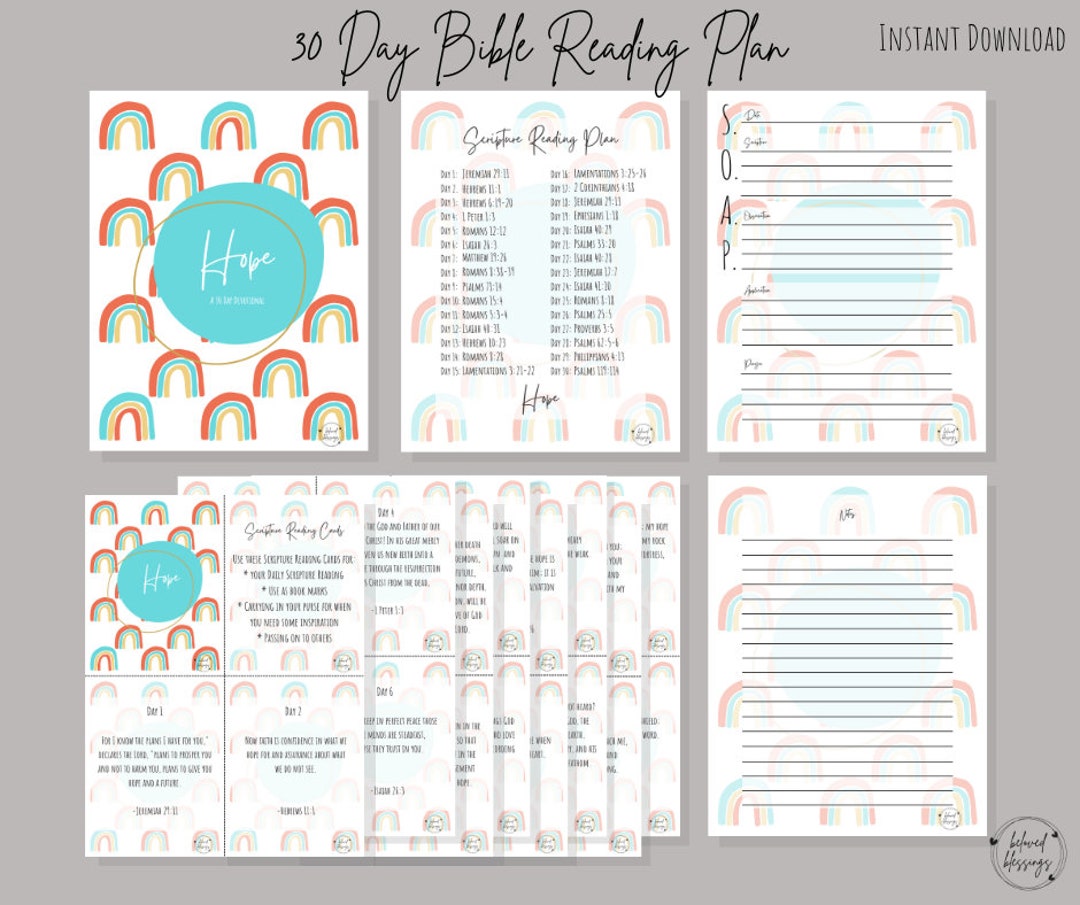 Hope 30 Day Bible Reading Plan - Etsy