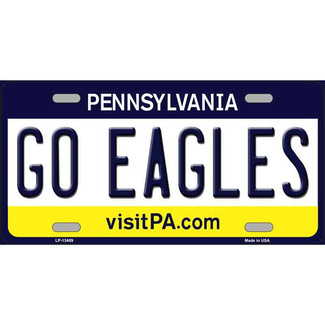 Go Philadelphia Eagles Metal License Plate - Etsy