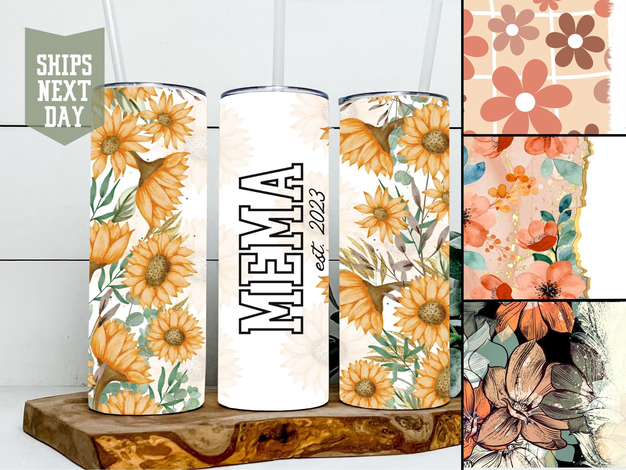 Mema Tumbler Mothers Day Gift Personalized Mema Gift New - Etsy