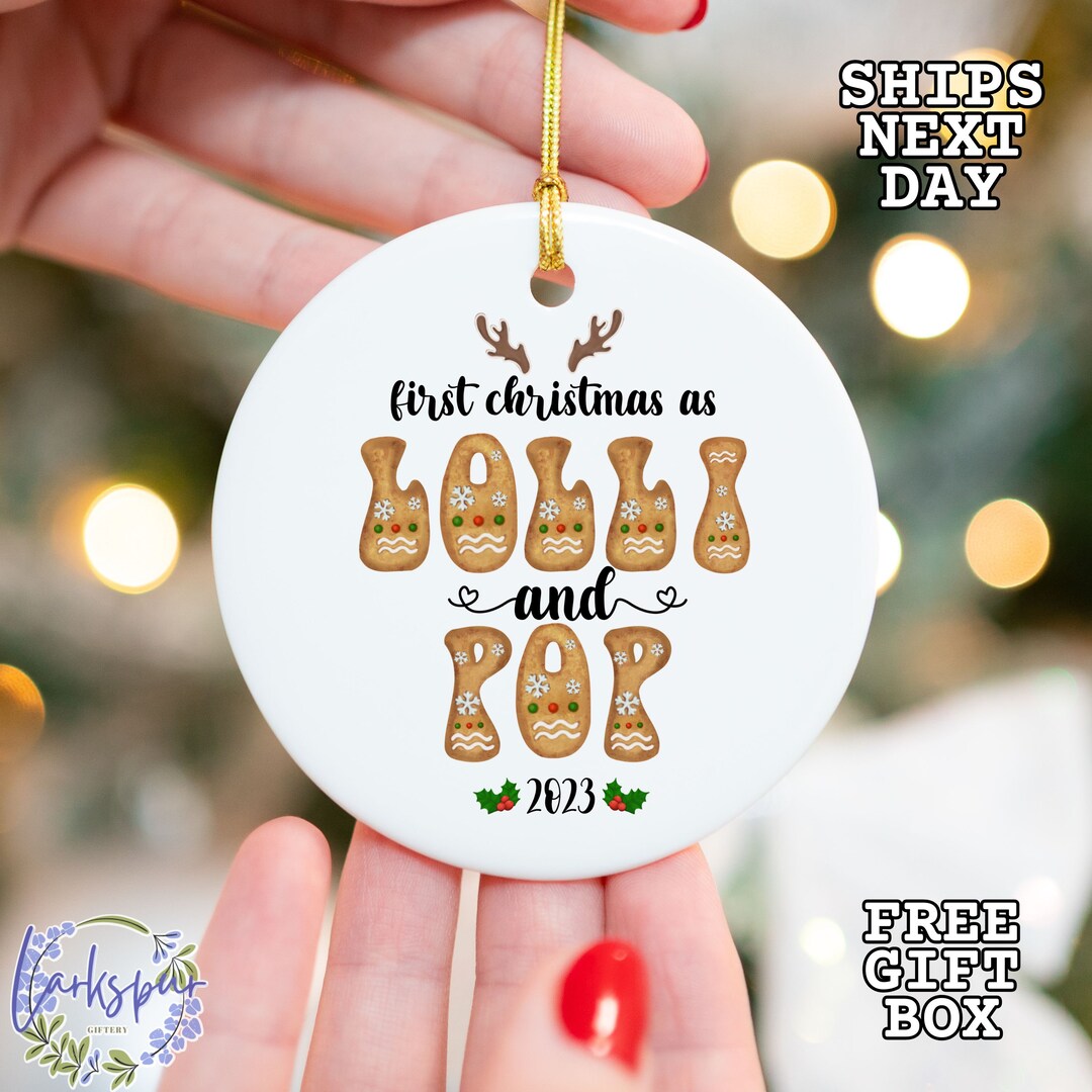 New Lolli and Pop Established, Personalized Lolli Pop Ornament, New ...