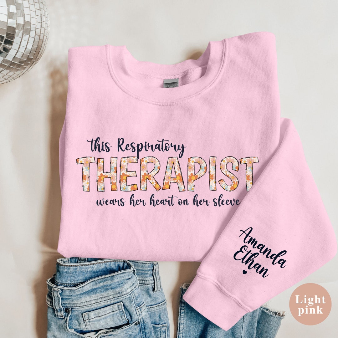 Personalized Respiratory Therapist Crewneck Sweatshirt, Custom Name RT ...