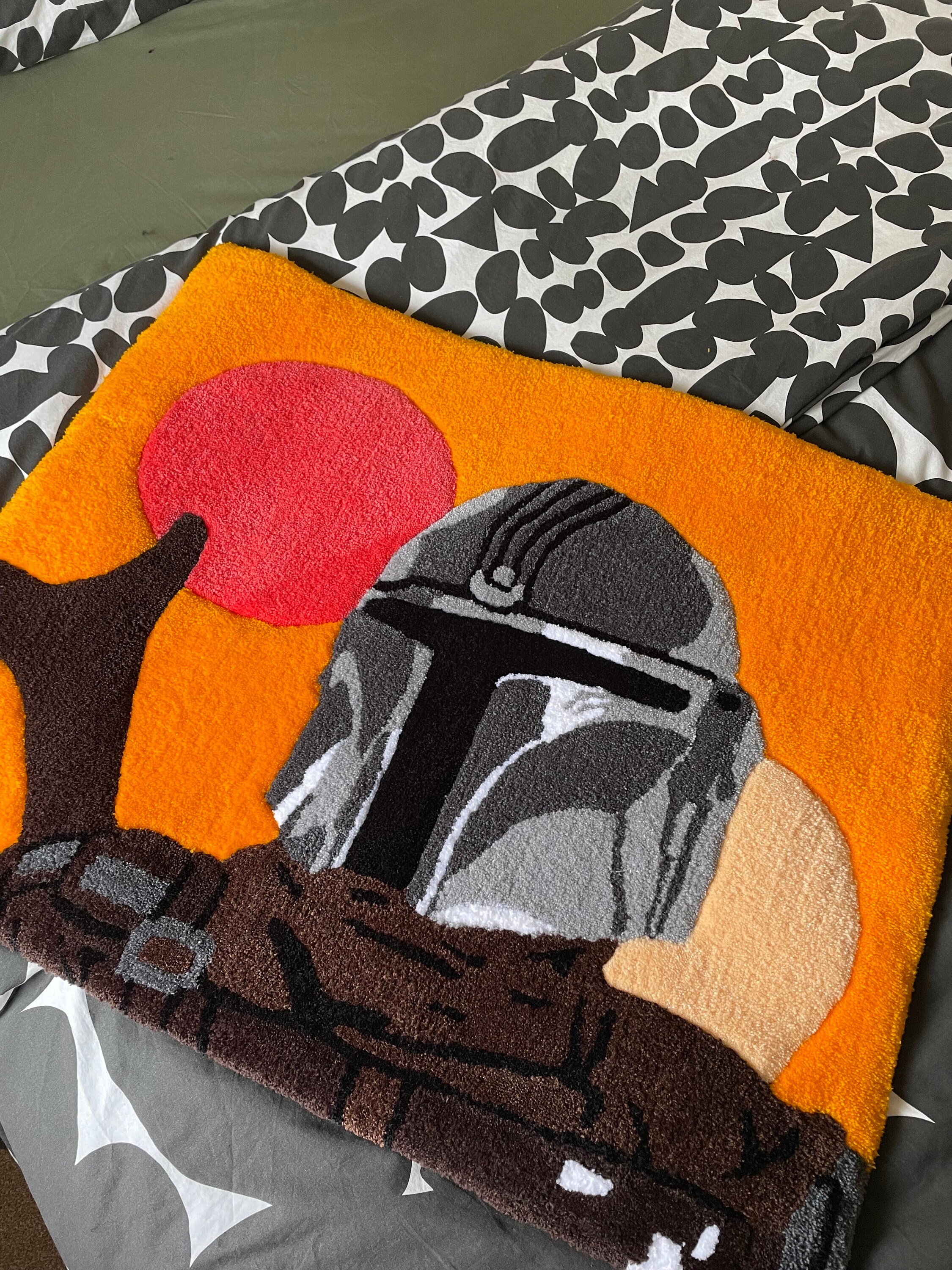 The Mandalorian Handmade Din Djarin Tufted Rug - Etsy