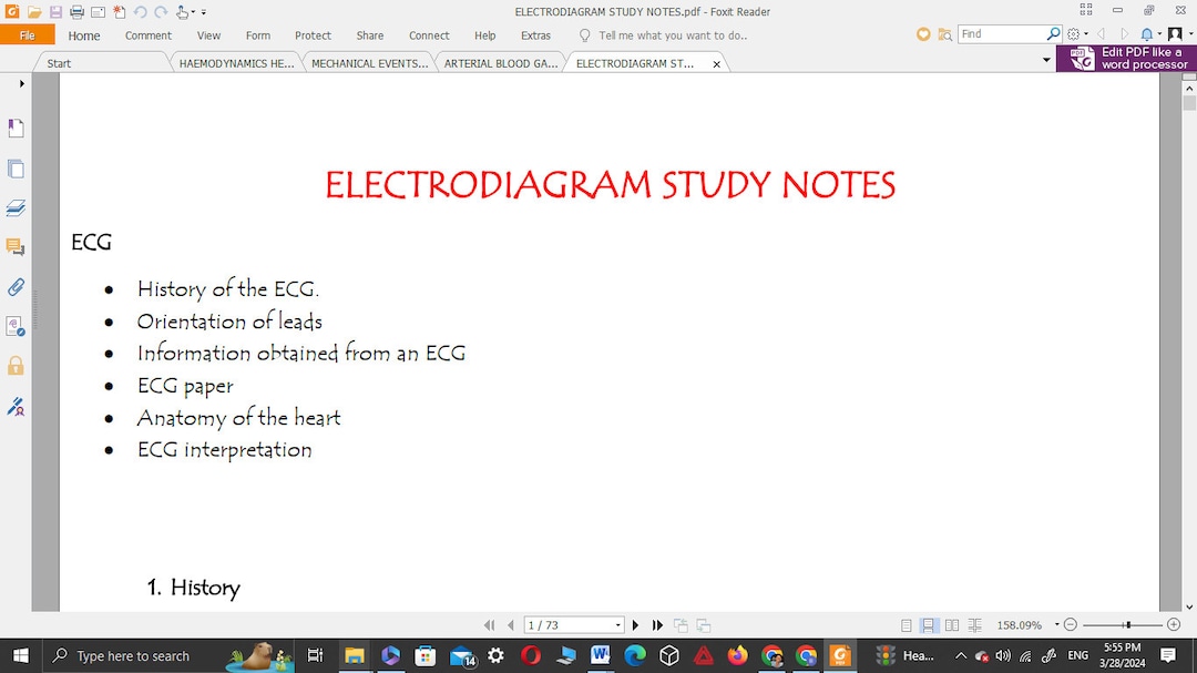 ELECTRODIAGRAM STUDY NOTES - Etsy
