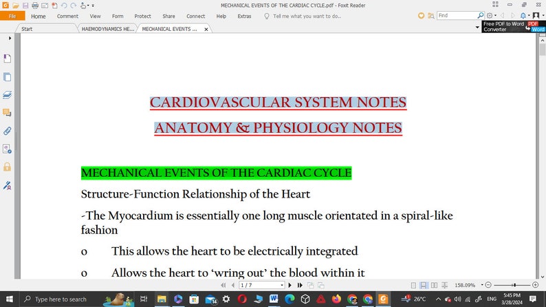 Cardiovascular System Notes - Etsy