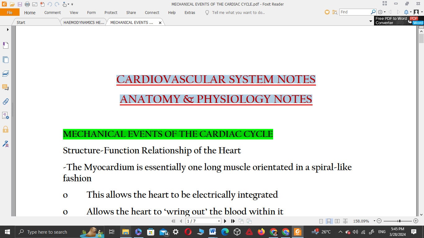 Cardiovascular System Notes - Etsy