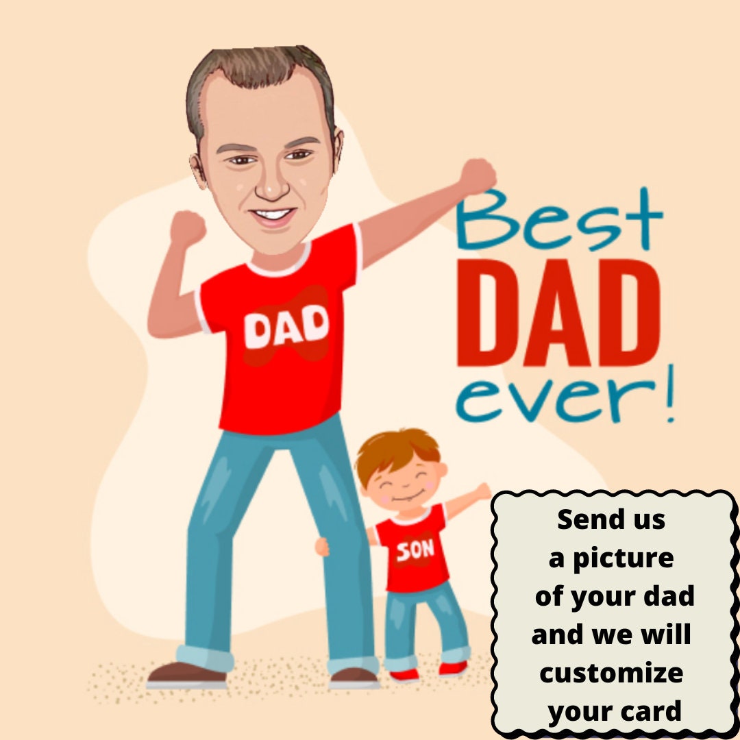 Custom Cartoon Painting Family Cartoon Picture Father Day Gift Custom ...