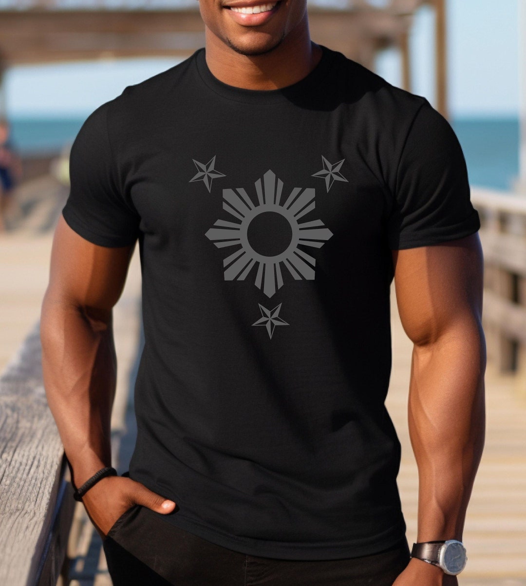 Sun and Stars Filipino T-shirt, Filipino T-shirt, Pinoy Shirt - Etsy
